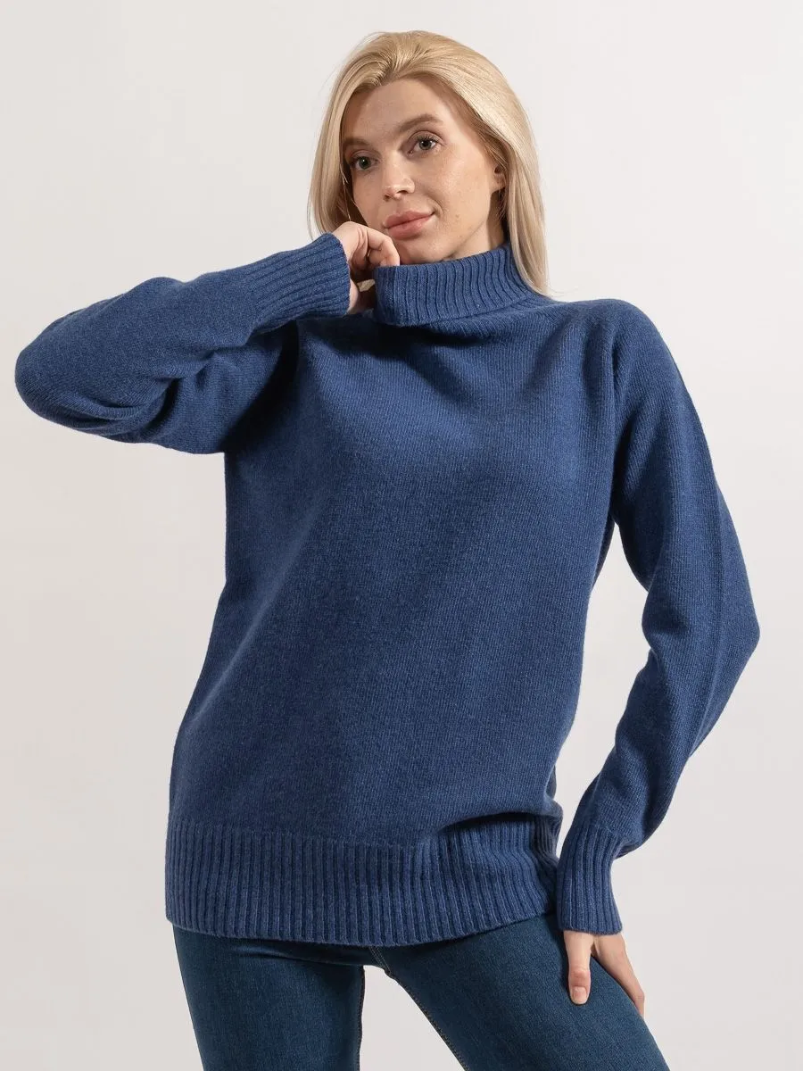 Свободный свитер из шерсти мериноса Gerry Ross, цвет синий, купить по ...